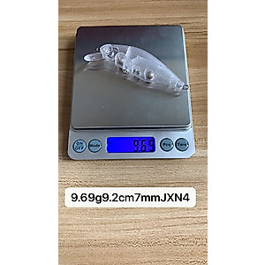 Free Eye 10pcs Unpainted Crank Bait Fishing crankbait Topwater Freshwater 92mm 9.69g Blank VIB Lures Clear Hard Baits Trout Salmon Minnow Lure Popper Lures JXN4