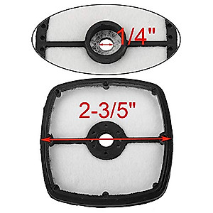 Milttor 5 Packs A226001410 Air Filter Fit Echo Trimmer Blower Mantis 130310-54130 SRM225 SRM210 HC150