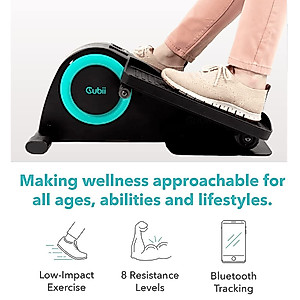 Cubii JR2+, Under Desk Elliptical, Bike Pedal Exerciser, with Bluetooth Fitness Tracker Sync, Work from Home Fitness, Exerciser for Seniors, Desk Exercise