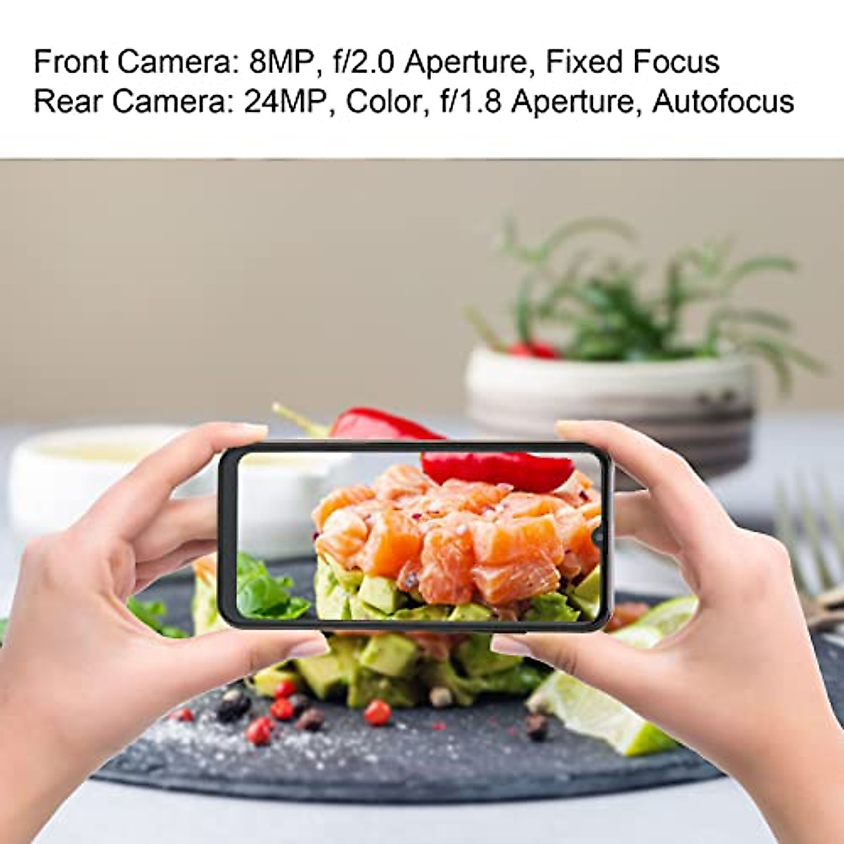 GOWENIC Note 30 Plus Unlocked Cellphone, 8GB RAM 64GB ROM,US Version for Android Smartphone, 6.6 Inch HD Screen Large 6800mAh Battery Cell Phone, Dual SIM Dual Standby(Black)