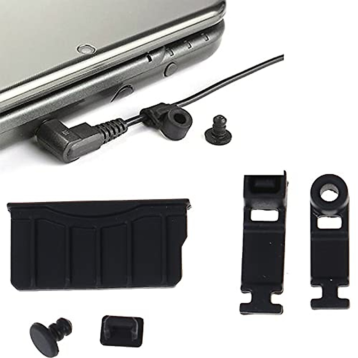 OCity Silicone Card Slot Plug Replacement for New 3DS XL/LL 3DSXL 3DSLL 2DS Cover Card Slot Silicone Plug