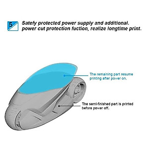 Comgrow Creality Ender 3 3D Printer and 2PCS Upgraded Tempered Glass Plate with Bed Clips 235 * 235mm
