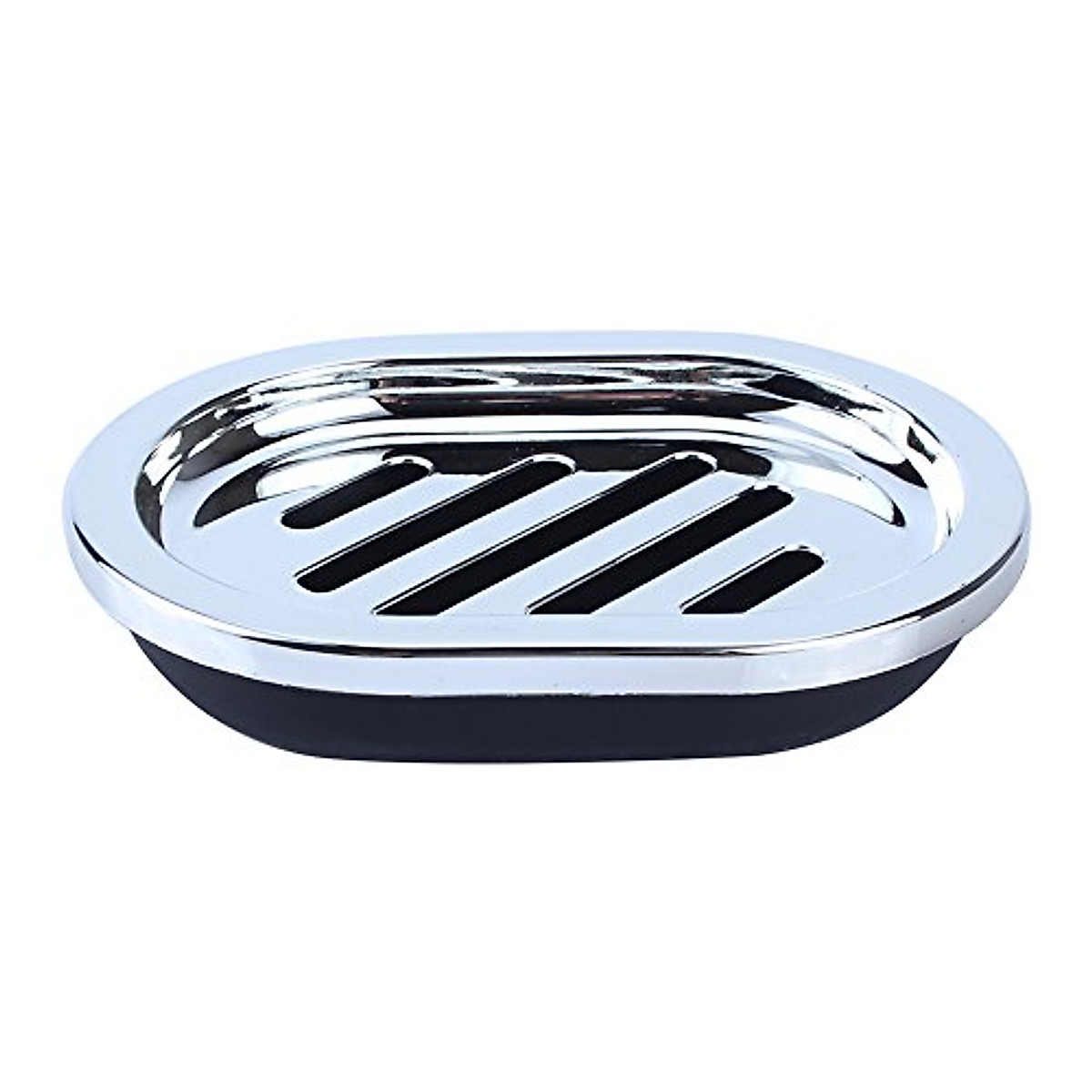 Zerone Bath Ensemble Set, 6Pcs Bathroom Accessory Set Soap Dish Dispenser Tumbler Toothbrush Household Black