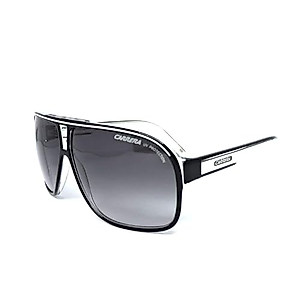 Carrera Grand Prix 2 T4M Pilot Sunglasses Lens Categ, Black/White, 64mm