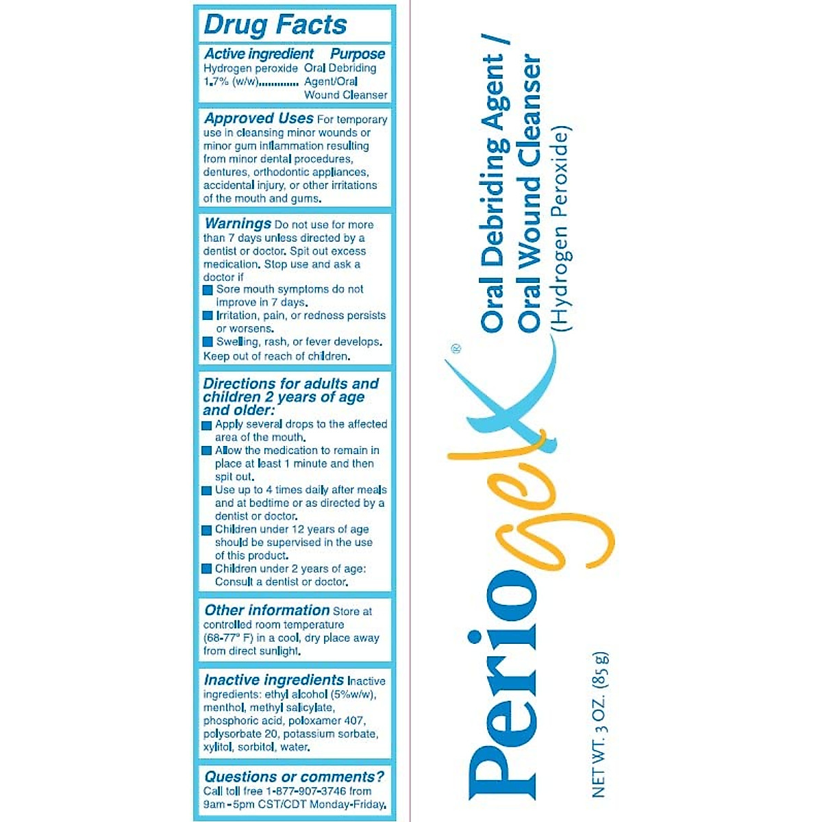 PerioGelX | Periodontal Treatment for Teeth | Promotes Teeth Whitening (3 oz.)