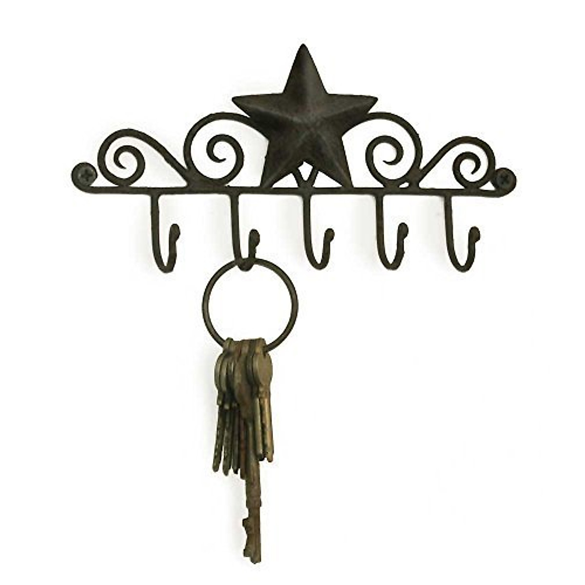1 X Star Key Rack Holder in Black