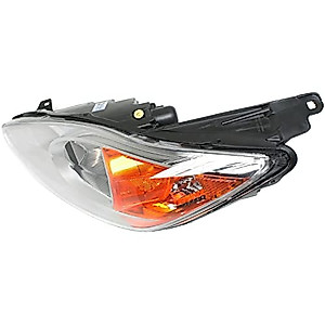 South Mud Bay Headlight Compatible with Energi SEL Hatchback Hybrid SE Left Clear Lens With Bulb 14496312