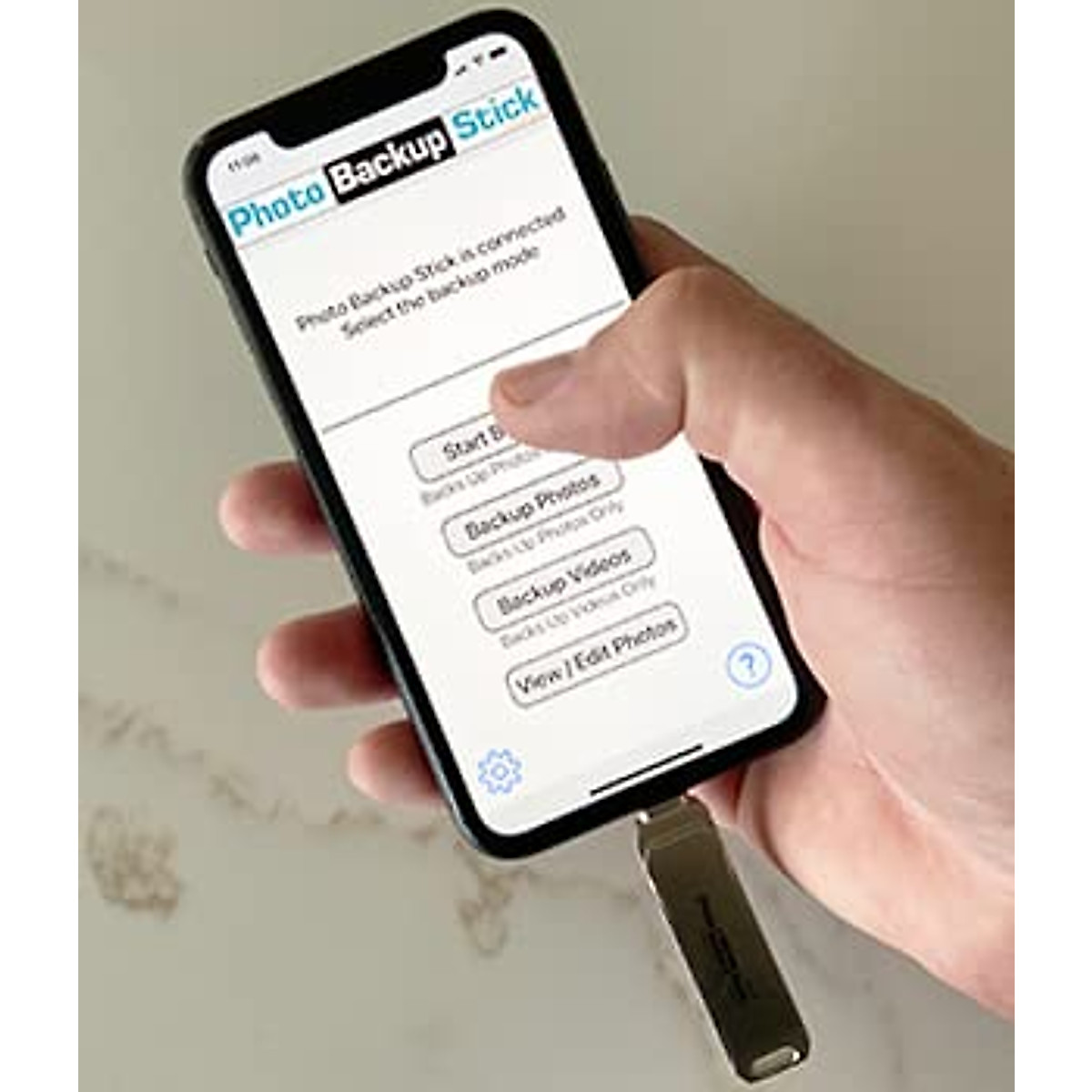 Photo Backup Stick Omega Universal Picture and Video Backup for Any Device - iPhone, Android, Computer, Tablets (128GB)
