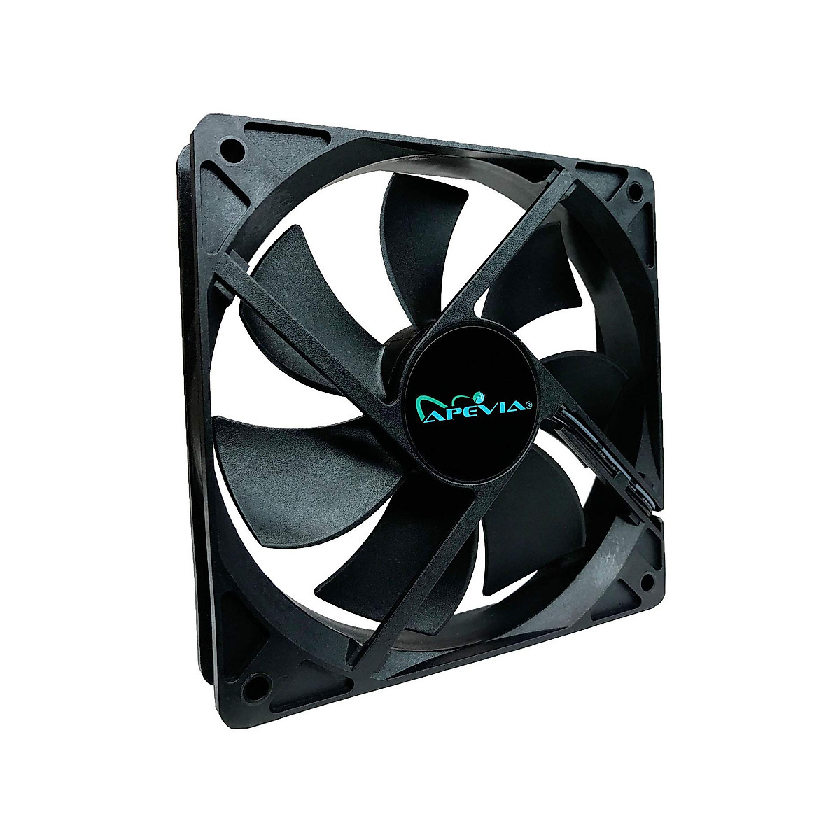 Apevia CF1012S-BK 120mm 4pin Molex & 3pin Motherboard Black Silent Case Fan (10-pk)