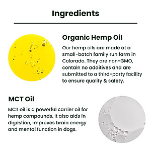 Lolahemp Hemp Oil for Dogs & Cats - Made in USA at Family Farm - Natural Hemp Oil for Joint Support, Promoting Mobility, Relieving Discomfort and Calming Supplement for Promoting Relaxation