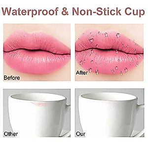 Rosarden Water Lip Stain, Hydrating Lip Stain, Pink Moisturizing Lip Stain, Lip Stain Long Lasting Waterproof, High Pigment Lightweight Moisturizing Non-Sticky Liquid Glossy Lip Stain for Lip Makeup (01#)