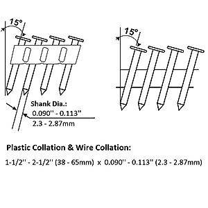 HBT HBCN65P 15 Degree 2-1/2-Inch Coil Siding Nailer with Magnesium Housing