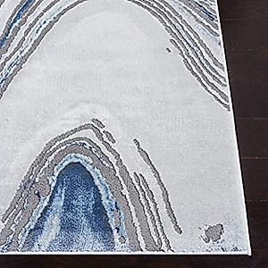 SAFAVIEH Craft Collection 9' x 12' Blue/Grey CFT845M Modern Abstract Non-Shedding Living Room Bedroom Dining Home Office Area Rug