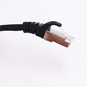 hosecurity Black 60ft Cat5e RJ45 Cat5 Ethernet Network Cable for Routers, Computers,DVR
