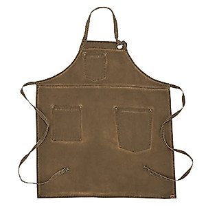 Chef Works Unisex Dorset Bib Apron, Golden Brown, One Size