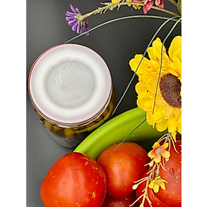 Harvest Guard Reusable Canning Lids - 100 Wide Mouth Replacement Gaskets