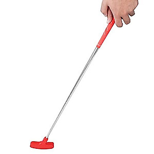 Golf Putter with Steel Shaft Kids Putter Mini Rubber Head for Right Hand Children for Junior(red)