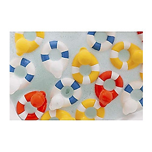 Oli & Carol Duck Toy - FLO The Floatie | Natural Hevea Rubber | Rubber Ducky Baby Bath Toys | Baby Teether | Hevea Bath Toys for Babies 0-12 Months (Navy)