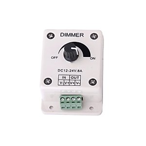 Housoutil Controller Adjuster Led Lights Dimmer Led Knob Control Lighting Led Bulb Dimmer Rotating Light Bulb Tape Light Dimmer Rotary Cord Dc Plate White Dimming