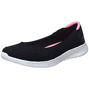 Skechers Women's 23628 Trainers, Black (Black/Pink), 3 UK 36 EU