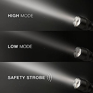 Energizer TAC 1000 LED Tactical Flashlight, Heavy Duty Bright Flashlight for Emergencies and Camping Gear, Water Resistant Flashlight, Batteries Included, Pack of 1, Black