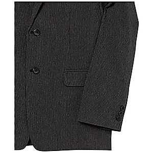 Van Heusen Boys' Big 2-Piece Formal Suit Set, Mini Black, 10 Husky