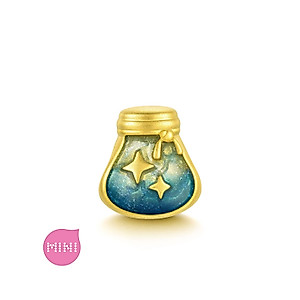 CHOW SANG SANG 999 24K Solid Gold Dream Pot Mini Charm Bracelet for Women 93532C