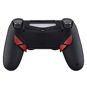 Scarlet Red Replacement Redesigned Back Buttons K1 K2 K3 K4 Paddles for PS4 eXtremeRate Controller Dawn Remap Kit