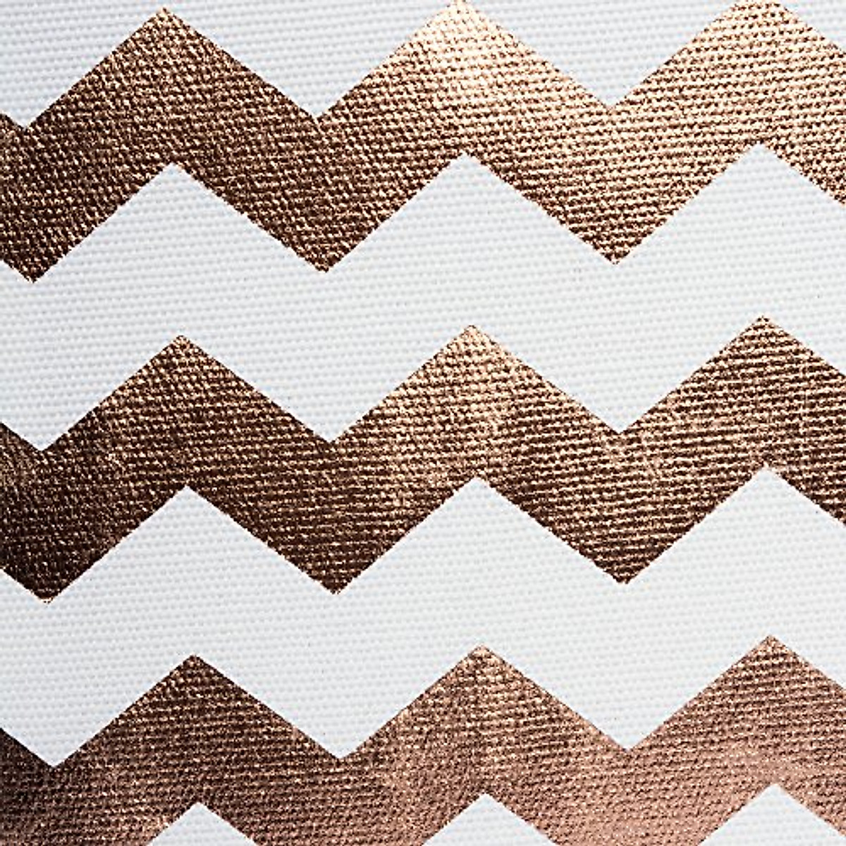 DII Hardsided Polyester Trapezoid Storage Bin, Chevron, Copper, Small