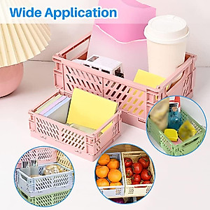 Kalevel Plastic Storage Bins Stacking Storage Containers Large Plastic Storage Baskets With Handles for Organizing Home Office Green
