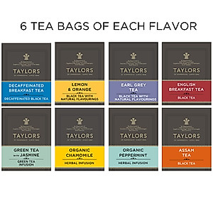 Taylors of Harrogate Assorted Specialty Teas Box , 48 count (Pack of 1)