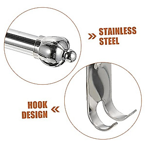 Cabilock 4pcs Rotating Towel Rail Hook Hanger Wall Mounted Clothing Rack Metal Coat Hanger Shower Mat Rod Rotation Towel Hanger Bathroom Metal Towel Bar Swivel Towel Bar Swivel Towel Rack