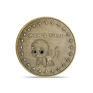 New Parent Decision Coin for Mom Dad Baby Pregnancy Gifts for First Time Mommy Daddy New Parents Gifts for Couples Double Sided Funny Decision Making Coin Christmas Birthday Present