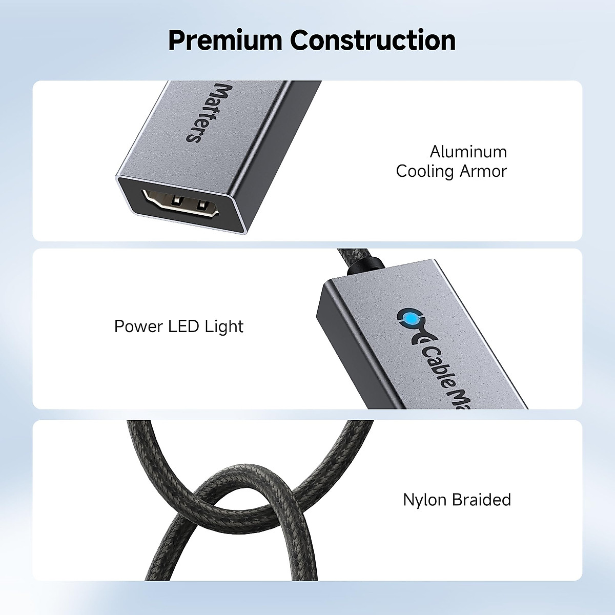 Cable Matters 48Gbps USB C to HDMI 2.1 Adapter, Supports 8K 60Hz / 4K 240Hz HDR, Thunderbolt 4 to HDMI 2.1, HDMI 2.1 to USB C Adapter, Compatible with Thunderbolt 5 - Max Resolution on Mac is 4K@60Hz