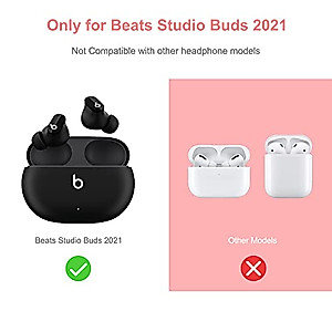 Beats Studio Buds Case, 3D Cute Cartoon Kawaii Character Soft Silicone Case Cover for Beats Wireless Earbuds Anime Skin with Keychain Accessories for Girls Women Kids (Boba Milk Tea)