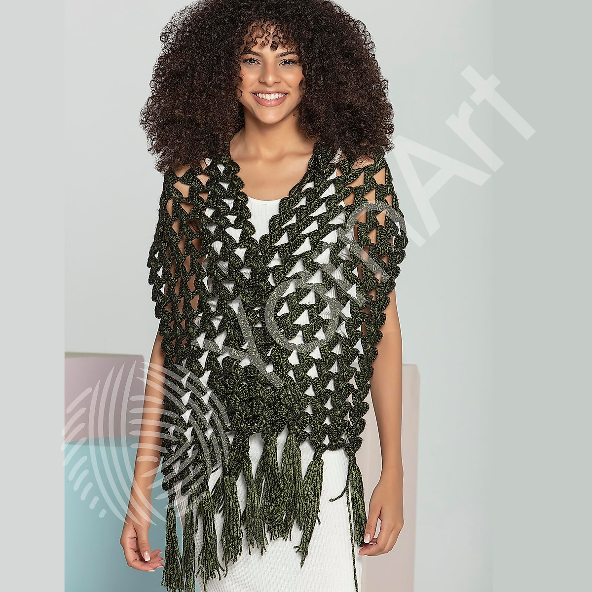 1 Ball YarnArt Melody, Chainette Yarn, Shiny Metallic Sheen Yarn for Knitting, Crochet, Embroidery, 100 Grams (3.5 oz), 230 Meters (251 Yards), 70% Polyamide 21% Acrylic 9% Wool Blend, Blue - 900