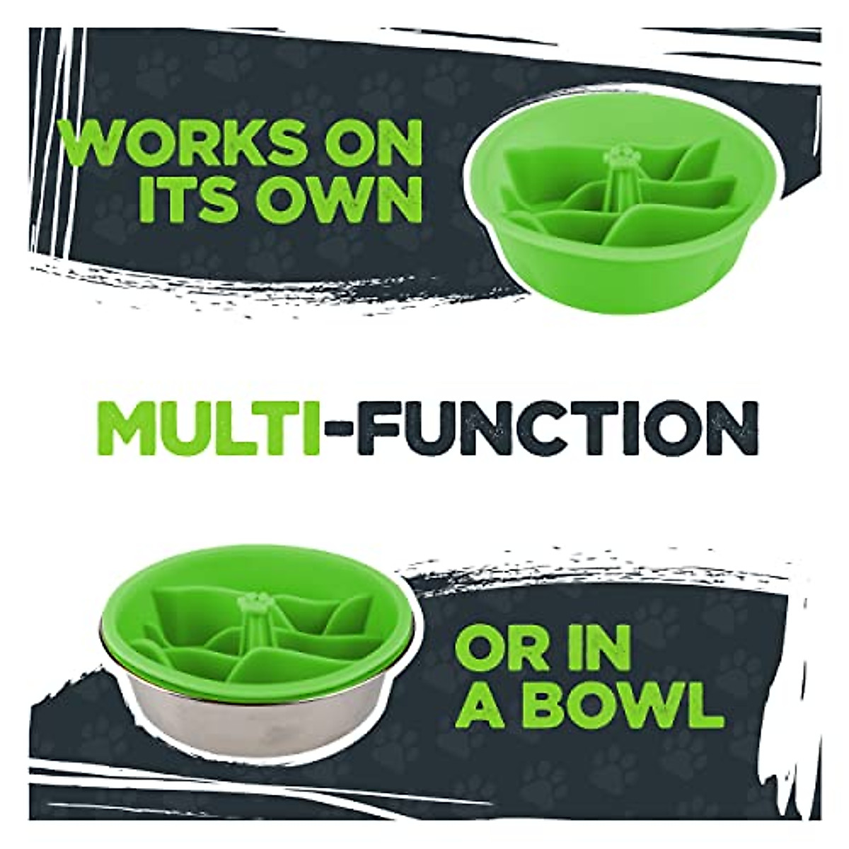 Mighty Paw Slow Feeder Dog Bowls | Dog Slow Feeder Bowl, Dog Food Bowl, Dog Bowl Slow Feeder, Slow Feeder Dog Bowl Large Breed and Small Dogs, Puppy Food Bowl, Dog Food Bowls Slow Feeder, Dog Puzzle