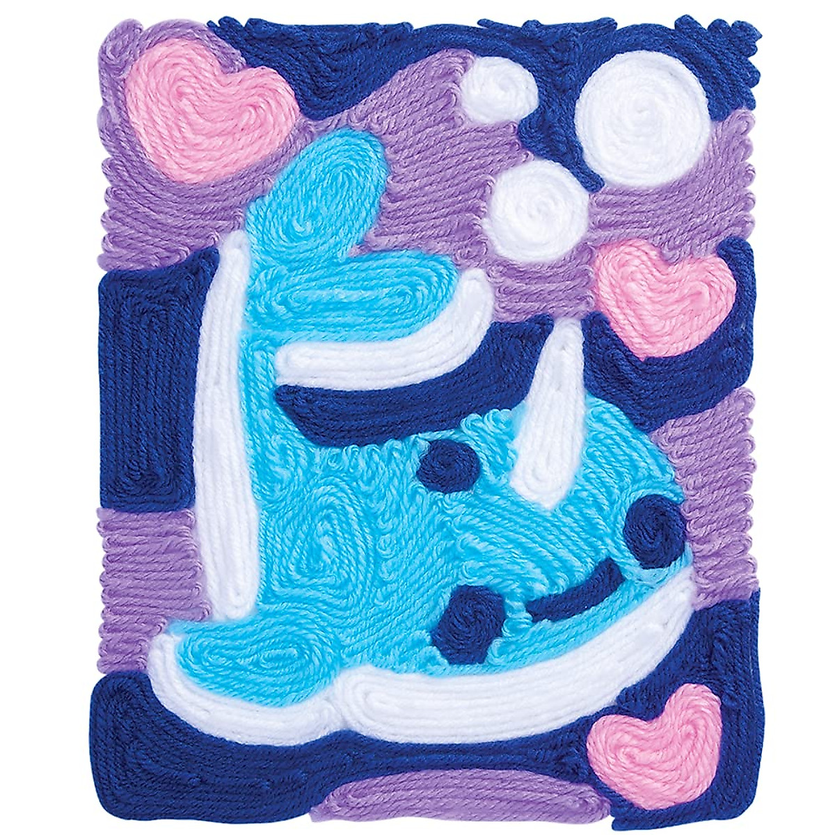 Y'Art Narwhal — Yarn Works of Art — Mess-Free Artistic Craft Activity — Ages 8+