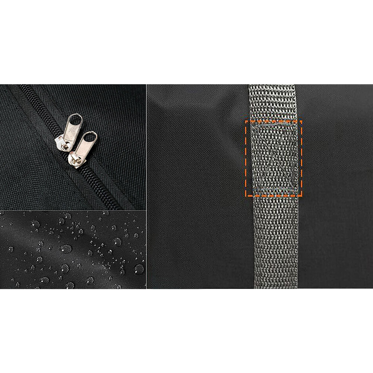 SANSAM Extra Large Heavy Duty Moving Bag, 3 Packs Waterproof Duffle Bag with Zippers for Travelling, Alternative to Moving Boxes,145L Oxford Clothes Storage Tote Bags for Space Saving