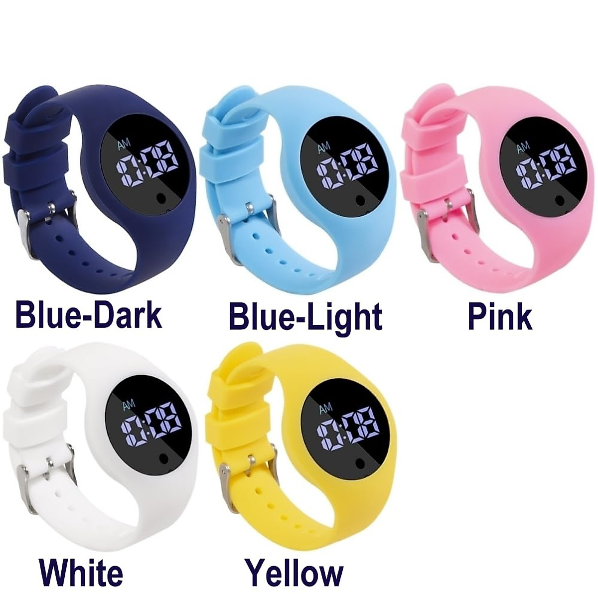 eSeasonGear Potty Training Watch Timer, Rechargeable, Music, Water Resistant, PW3 (Blue-Light)