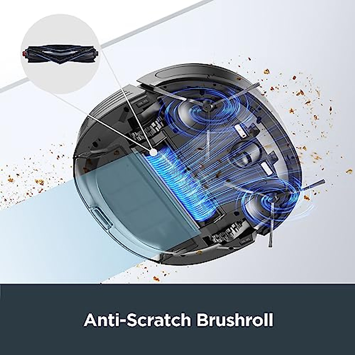 EUREKA Robotic Vacuum Cleaner, NER650 2000Pa Robot Vacuum with LDS Navigation, Smart Mapping and Wi-Fi Connected for Carpet Floor with Alexa Google Assistant Black