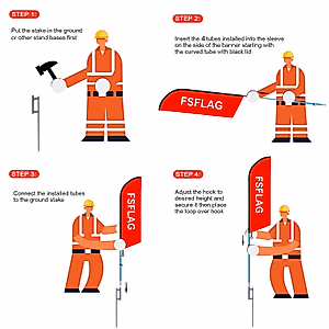 FSFLAG Vape Smoke Shop Advertising Swooper Flag, 11ft Feather Flag with Flag Pole and Ground Stake, Banner Sign for Vape Smoke Business