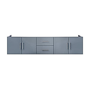 Lexora Geneva 80 in. W x 22 in. D Dark Grey Double Bath Vanity