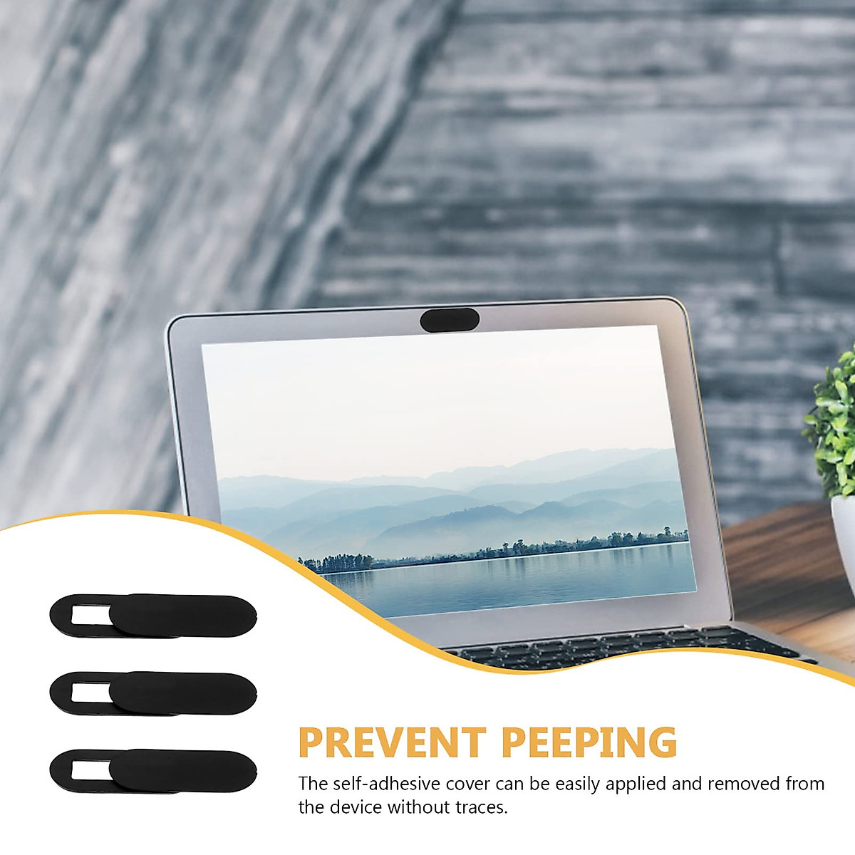 Totority 3 Pcs Lens Privacy Protection Camera Cover Webcam Lid Webcam Privacy Cover Webcam Cover Slide Slim Laptop Mobile Lens Webcam Privacy Lens Protector Slide Rail Abs Slider Ultra Thin