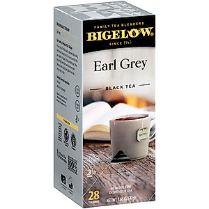 Bigelow Earl Grey Tea Bags 28-Count Box (Pack of 3) Black Tea Bags with Oil of Bergamot All Natural Gluten Free Rich in Antioxidants