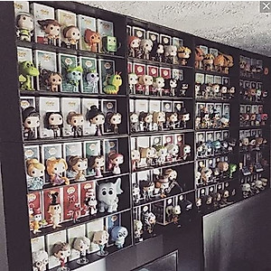 1 Classic Display Case for 4 in. Funko Pop Vinyl Collectible Toy Figures, Black Cardboard