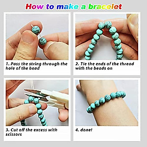 60pcs 6mm Natural Gemstone Beads Burmese Jade Beads Round Loose Beads for Jewelry Making with Crystal Stretch Cord