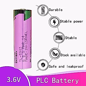 Meewellvetry (5-Pack) TL-5903 Battery/SL-360 3.6V 2400mah 6ES7971-0BA00 for Siemens S7-400 PL and for Tadiran TL-5903