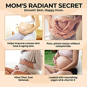 Fearless MaMa Stretch Mark Prevention Belly Butter for Pregnancy - 100% Natural Loaded With Ingredients That Nourish & Moisturize. Stretch Marks & Scars Defense (Unscented)