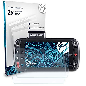Bruni Screen Protector compatible with Nextbase 312GW Protector Film, crystal clear Protective Film (2X)
